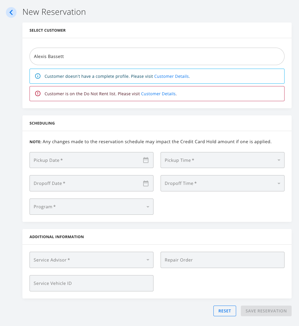 Add/Remove a Customer from the "Do Not Rent" List – Dealerware