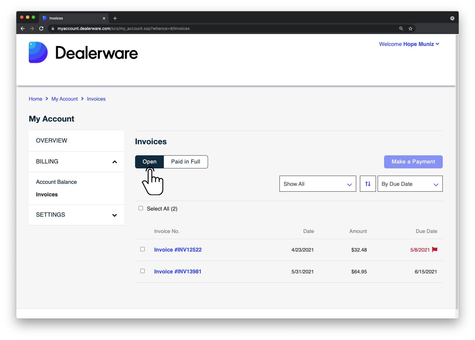 View and Download Your Dealership's Dealerware Invoices – Dealerware
