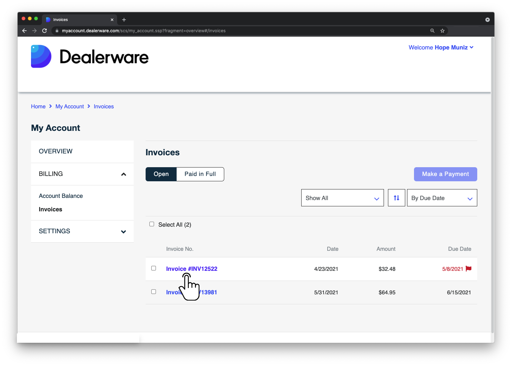 View and Download Your Dealership's Dealerware Invoices – Dealerware
