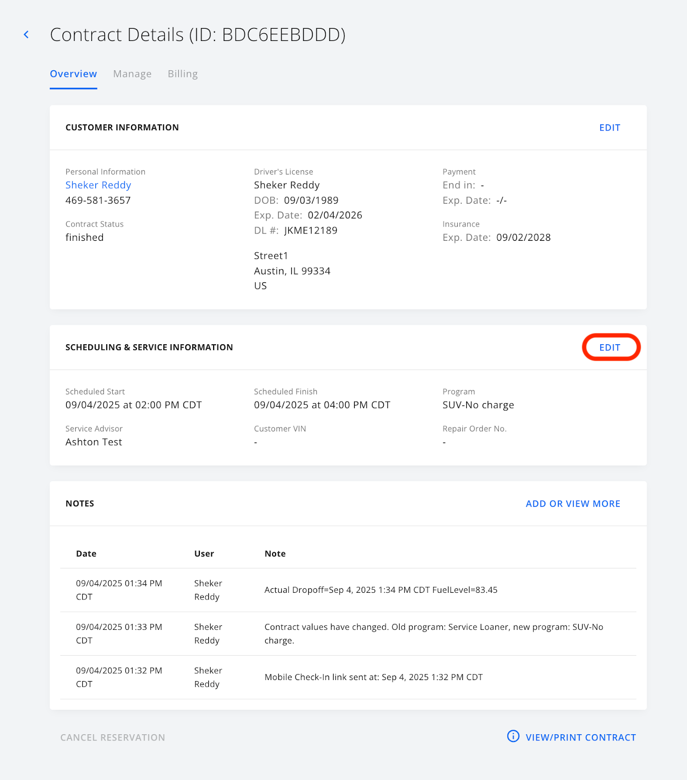 How to Edit Contract Information – Dealerware