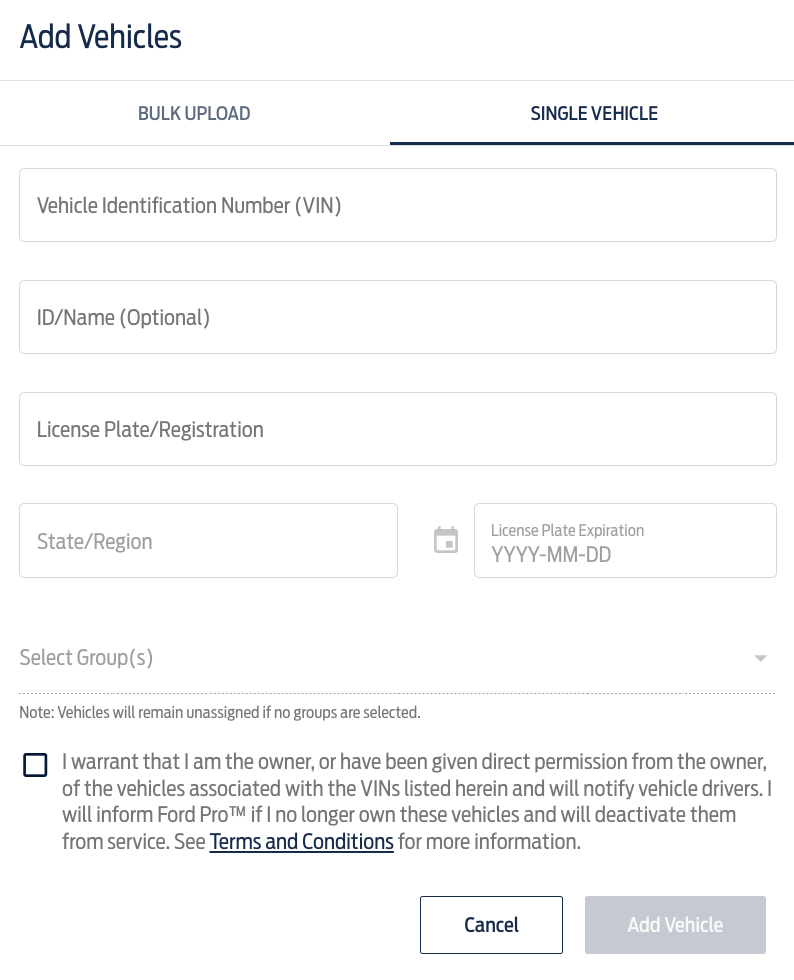 Ford Specific: Set up Ford Pro Telematics – Dealerware