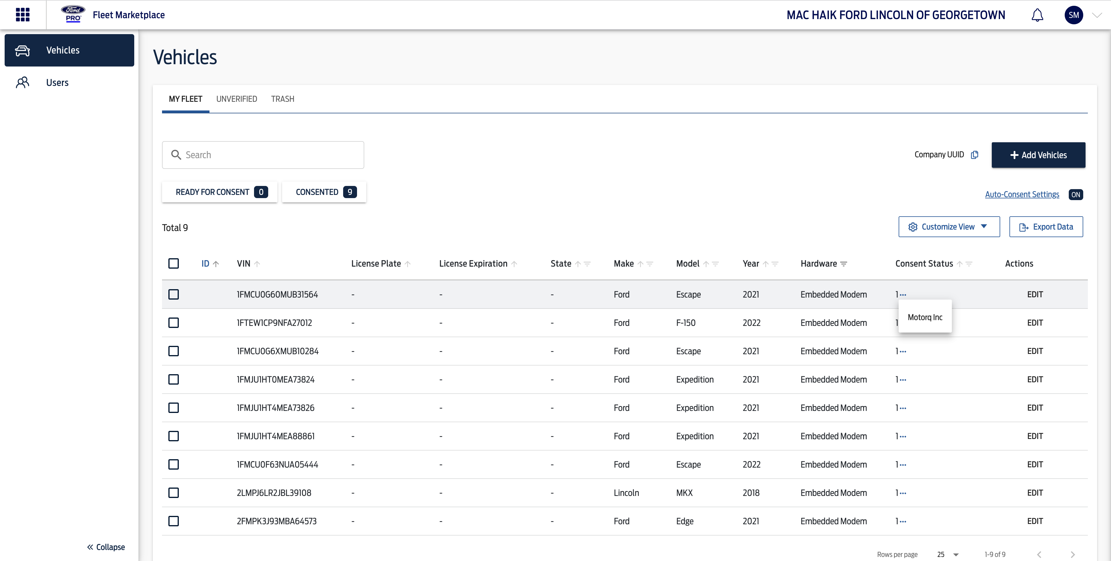 Ford Specific: Set up Ford Pro Telematics – Dealerware